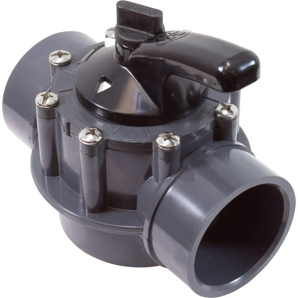 Hayward PSV2SDGR Pvc 2 Port 1.5-2 Diverter Valve - Walmart.com