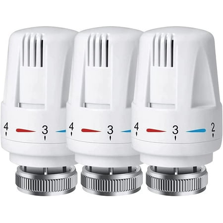 Set of 3 Thermostatic Head, Thermostatic Radiator Tap, Thermostatic ...