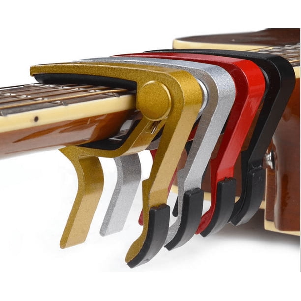 4 Pieces Guitar Capo Aluminum Metal Universal, Acoustic and Classical ...