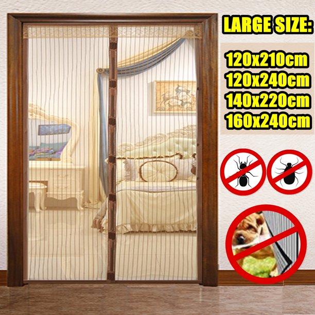 Large Magnetic Mosquito Door Screen Mesh Nets Anti Bugs Insect Door ...