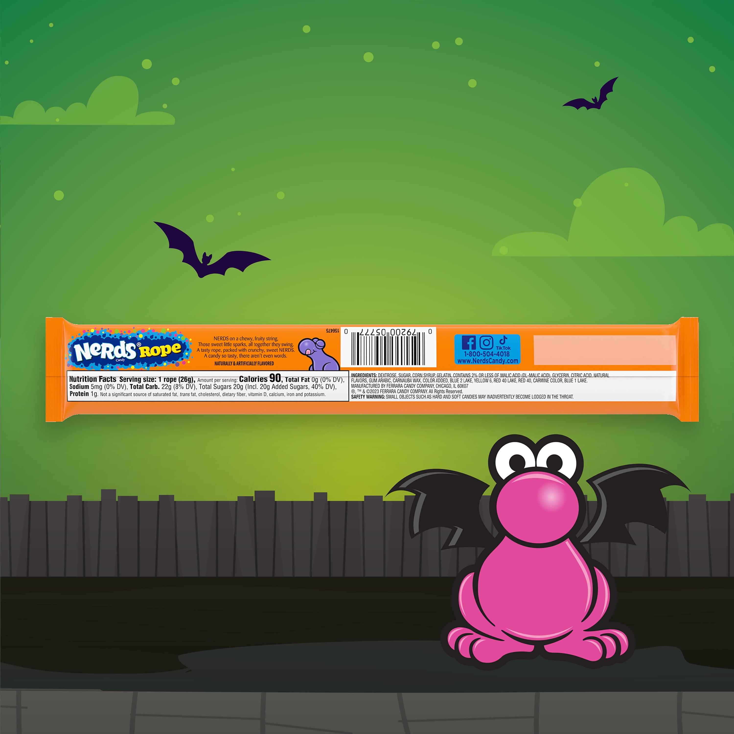 Green Nerds Candy Character