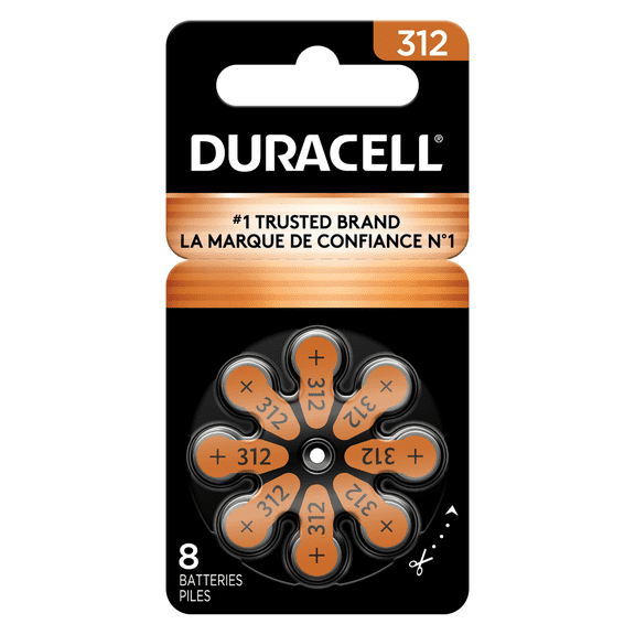 Duracell Hearing Aid Batteries, Size 13, 32 Count, Long-Lasting Zinc ...
