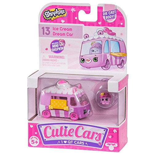 SHOPKINS CUTIE CARS # 13 ICE CREAM DREAM CAR WITH MINI SHOPKIN ...