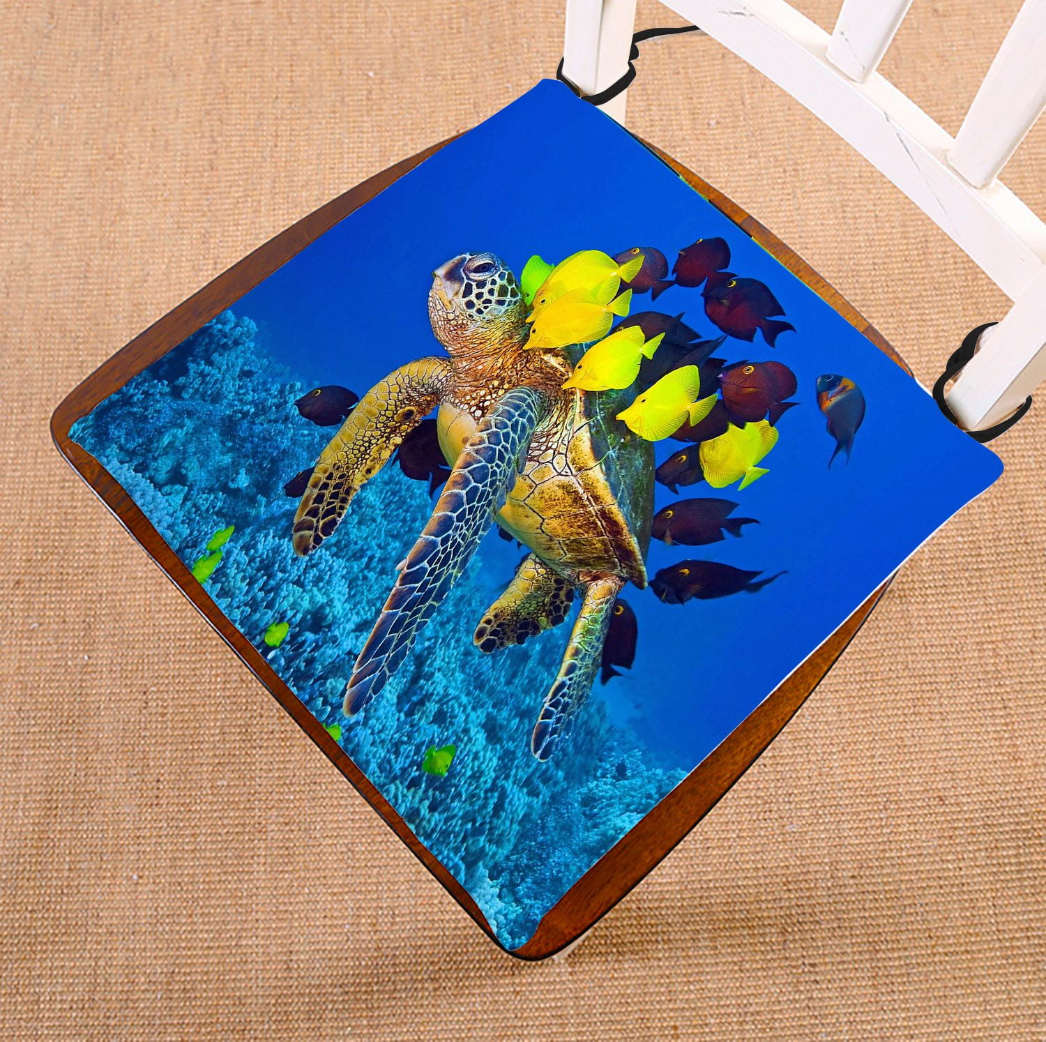 ZKGK Sea Turtle Painting Seat Pad Seat Cushion Chair Cushion Floor ...