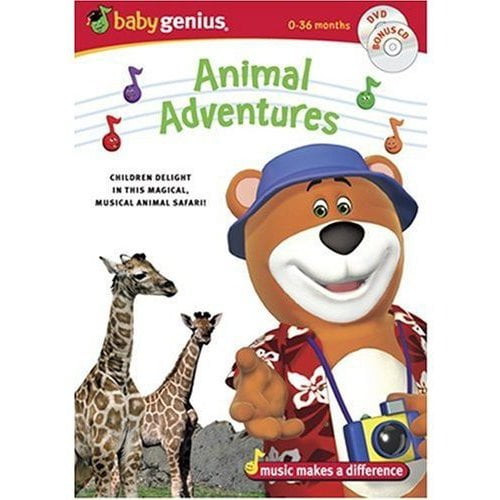 Baby Genius Animal Adventures DVD w/Bonus Music CD - Walmart.com