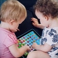 Kids Tablet Toddler Learning Pad with LED Screen Teach Alphabet Numbers ...