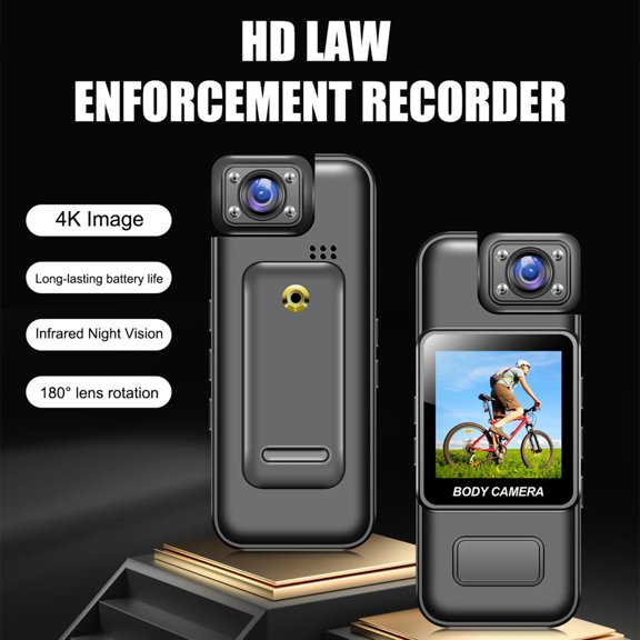 RONY 128GB Mini Body Camera, 1080P HD, 180° Rotating Lens, Infrared ...