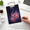 12.5" x 9" Acrylic Clipboard with Silver Clip & Retractable Hook for ...