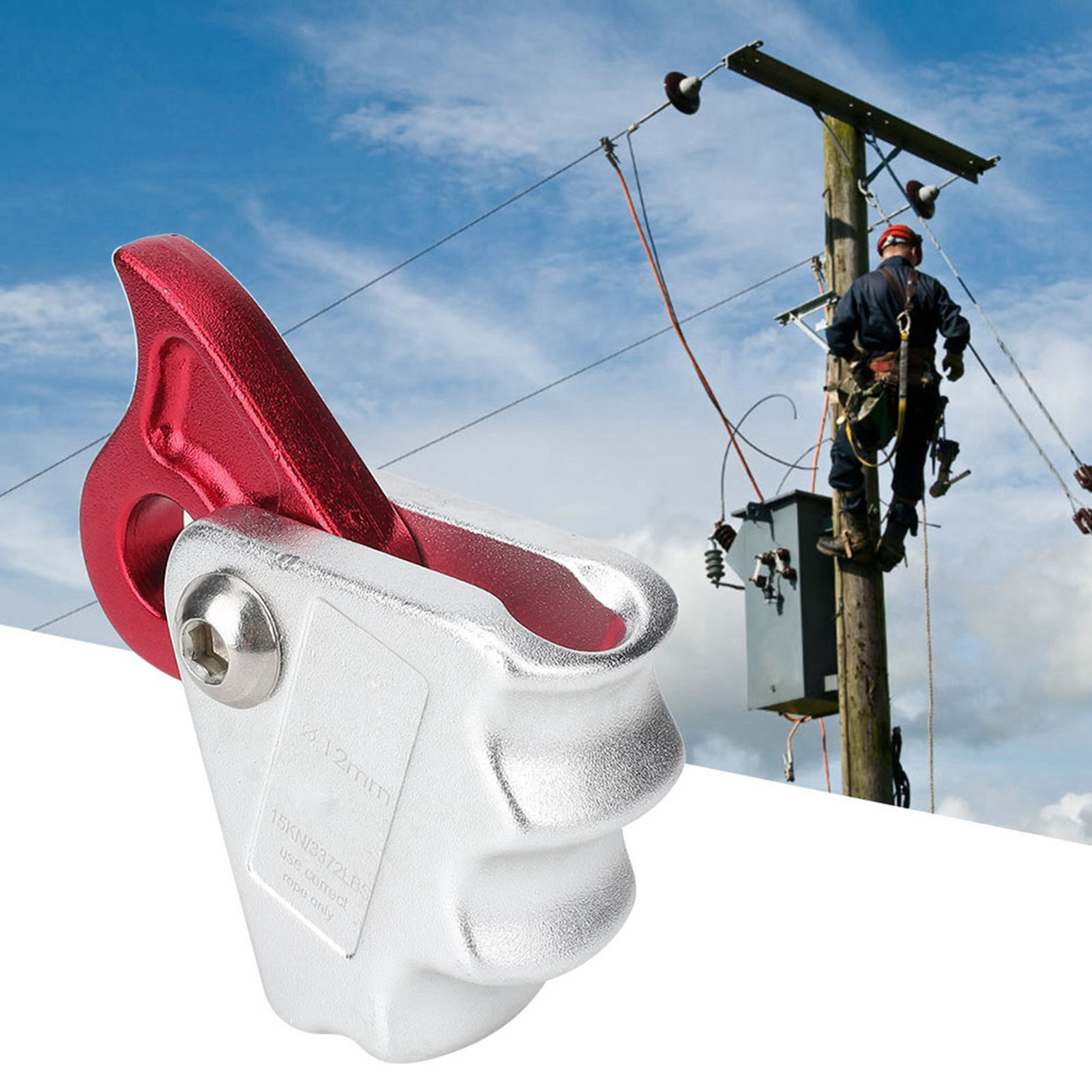 Outdoor Recreation Climbing Climbing Rope Grab Al-Mg Alloy Guided Type ...