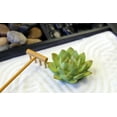 Nature's Mark Mini Zen Garden Kit for Desk with Rake, White Sand, Lotus ...