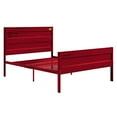 Full-Size Red Slat Bed Frame | Cargo Container Inspiration, No Box ...