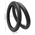 20x3.0 (76-406) Electric Bike Tire with 20x2.5/3.0 Inner Tube, Knobby ...