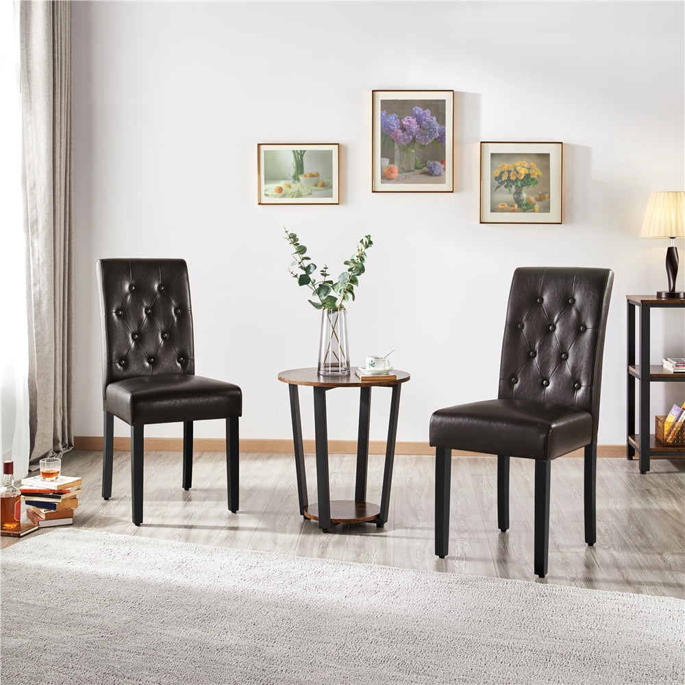 Click here for Yaheetech Button Tufted Padded Dining Chairs With... prices