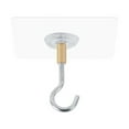 20Pcs Clear Adhesive Ceiling Hooks, Heavy Duty Transparent No-Drill ...