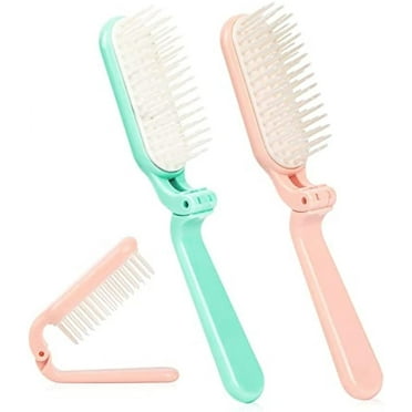 MODANU Folding Hair Brush, 4 Pcs Travel Portable Folding Hair Brush ...