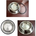 2 Stainless Steel Dog Bowls, Dog Feeding Dishes, Doggie Plate Food ...