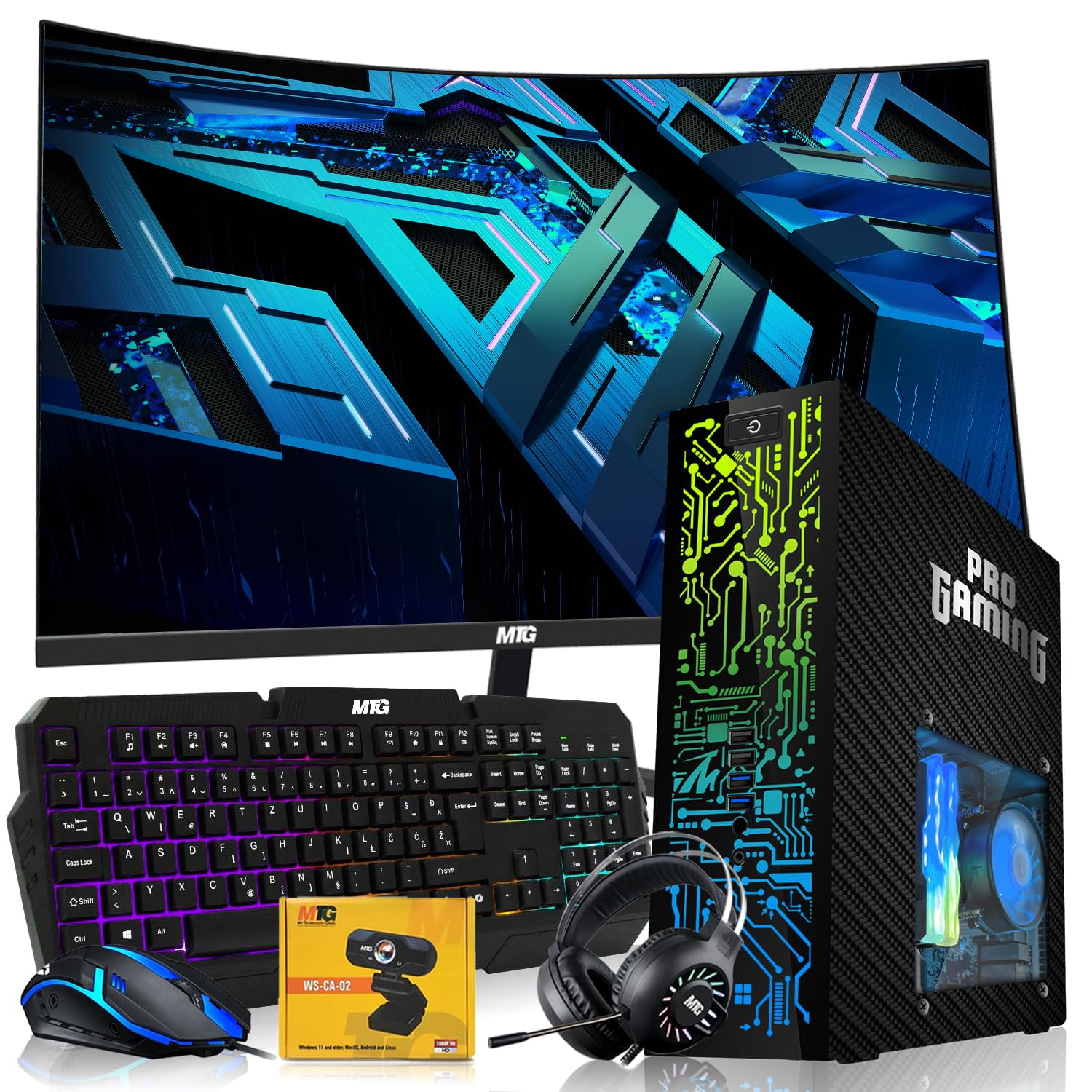 Restored Hp Carbon Black Desktop Computer PC–Intel Core i5,16GB ARGB ...