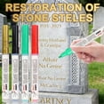 Stone Tablet Marker Pen - Large Capacity Metal Restoration Pen ...
