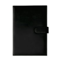 Pen + Gear Medium Leatherette Padfolio, Black Color, College Ruled ...