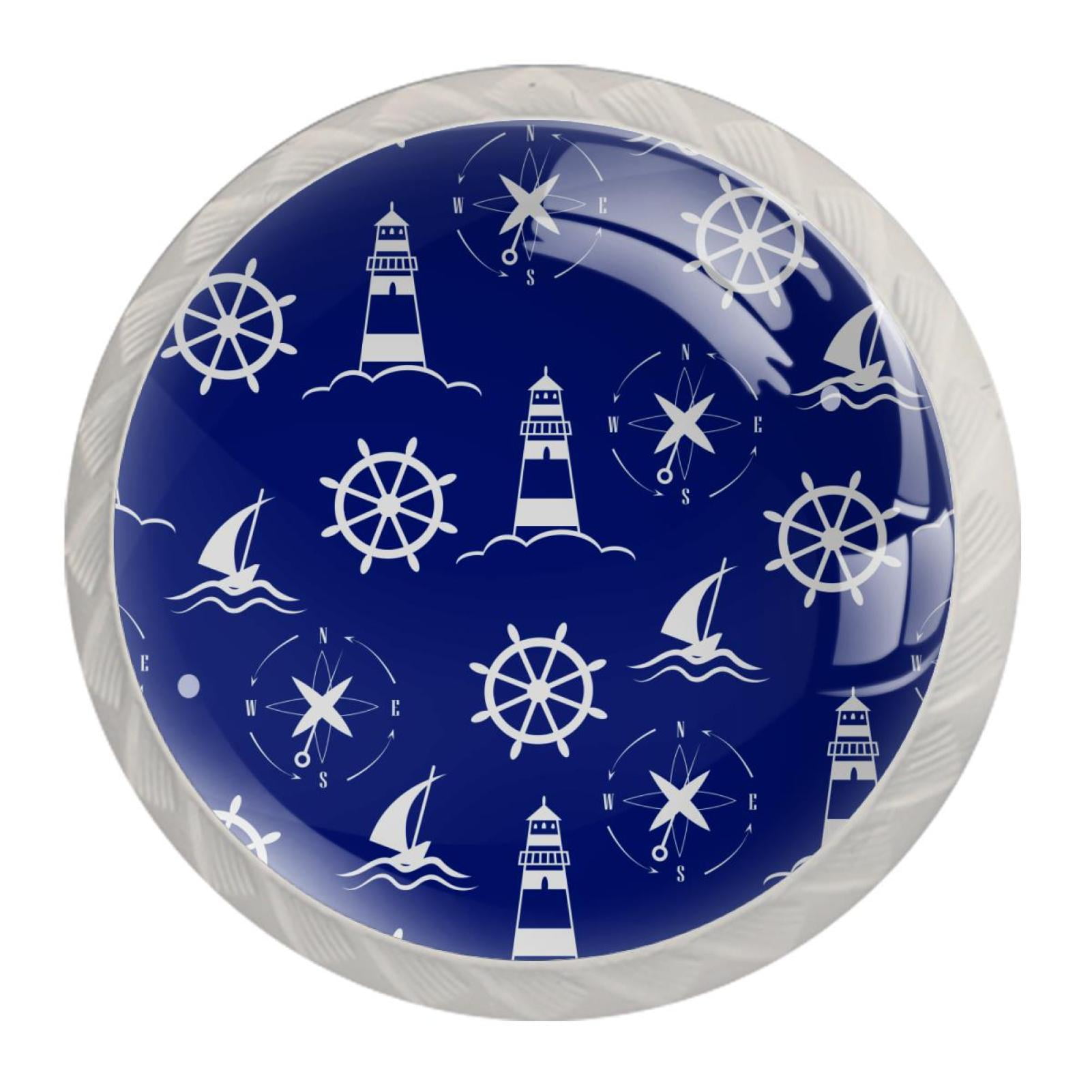 4 Pcs Sea and Nautical Knobs for Kitchen Cabinet Cupboard Dresser ...