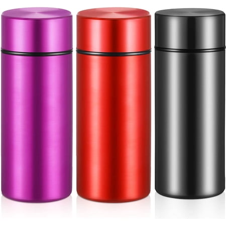 3 Pieces Portable Small Stash Jar Smell Proof Water Proof Aluminum ...