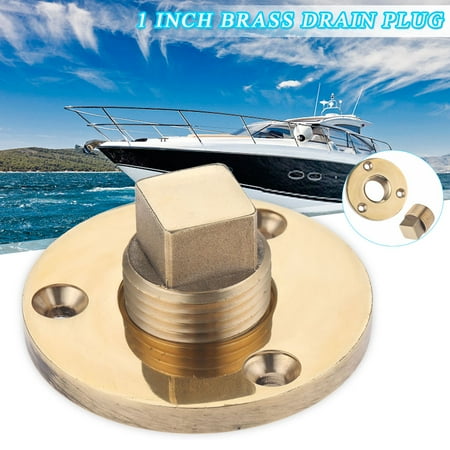 1'' Oval Drain Plug Screw Thread Water Hole Garboard Brass for Marine ...