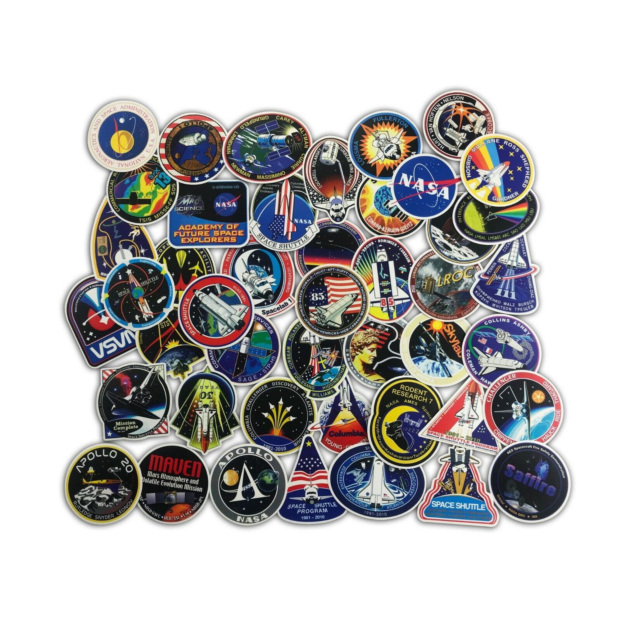 Apollo 13 Space Program Black And White Badge