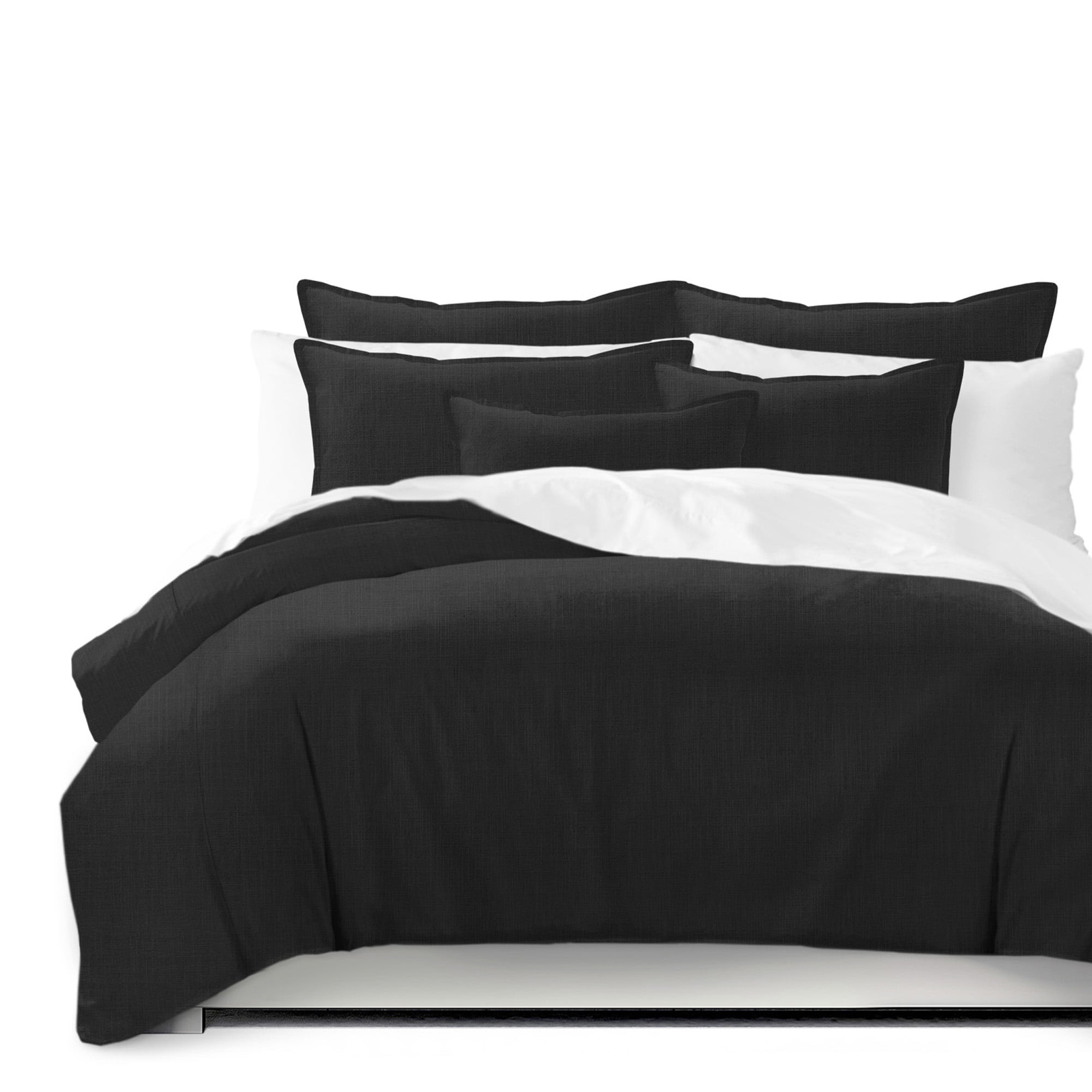 Eclipse Linen Black Comforter Set Queen - Walmart.com