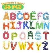 Colorful Letter Magnets, 26 ABC Alphabet Refrigerator Magnets (BPA Free ...