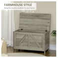 Farmhouse Storage Bench 30", Lift Top Chest, Wooden Trunk, Entryway ...