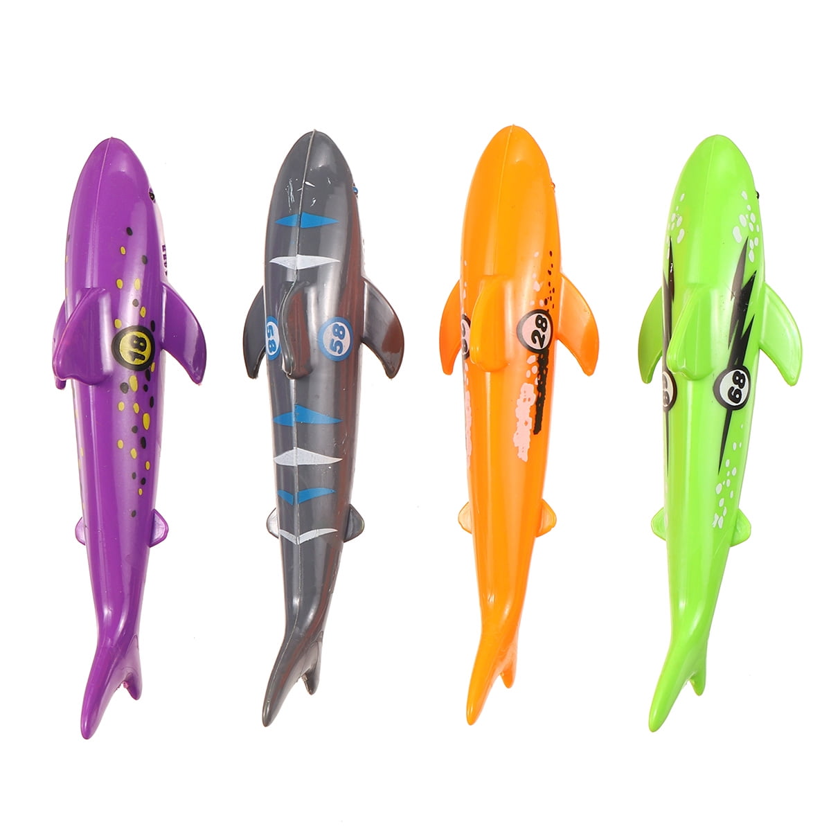 Diving Toys Set Underwater Sinking Swimming Pool Games Ring Fish Stick ...