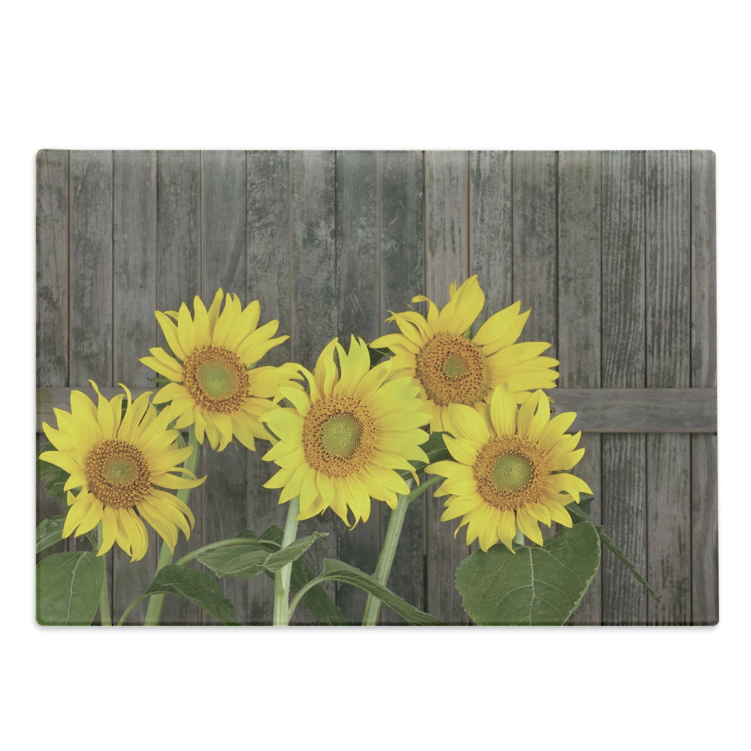 Sunflower Cutting Board, Helianthus Sunflowers Against Weathered Aged ...
