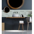 5 Sheets Glass Mosaic Tile for Kitchen Backsplash, Bathroom Shower Wall ...