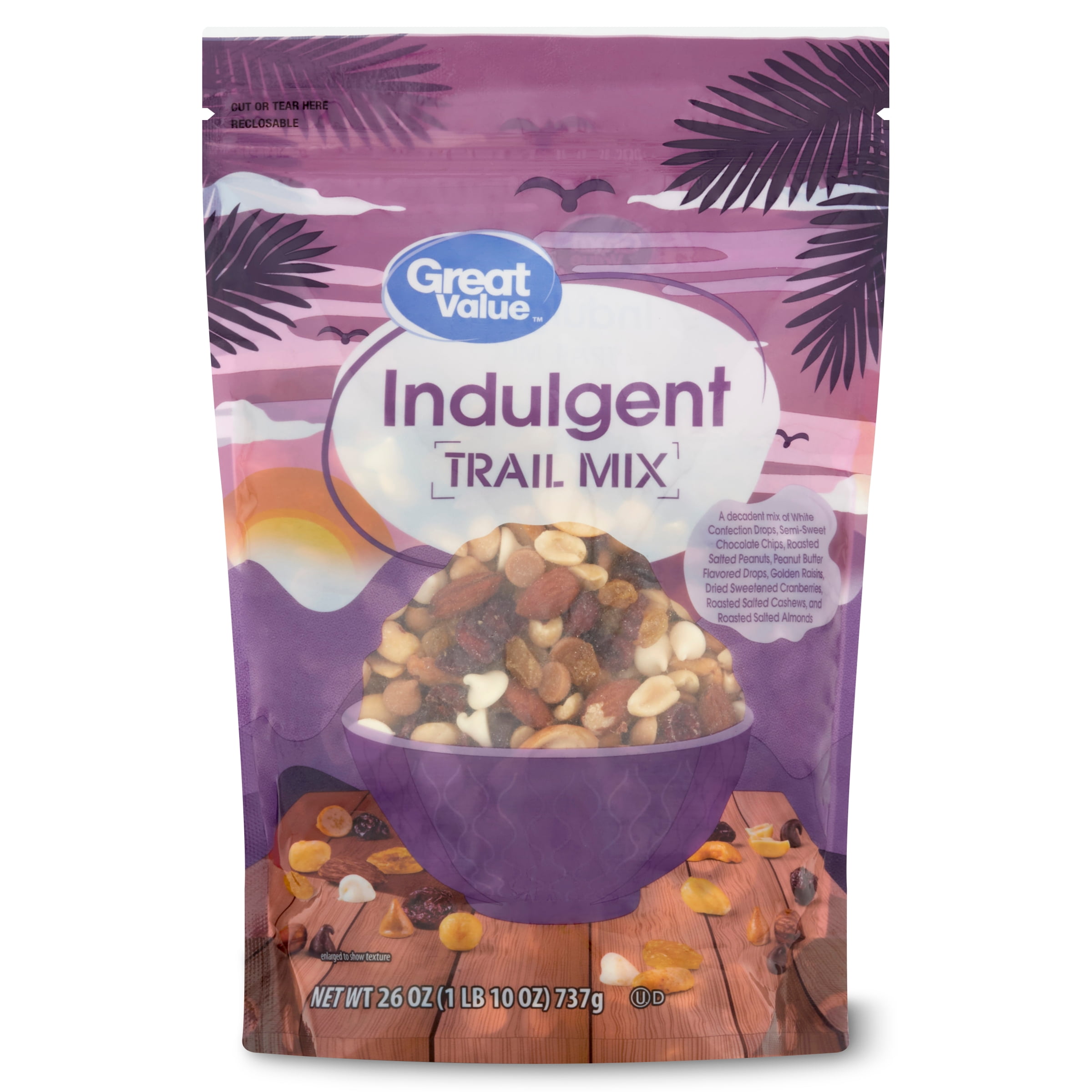 Great Value Indulgent Trail Mix, 26 oz - Walmart.com