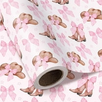Western Cowgirl Wrapping Paper Roll 23x58 Inch Cowgirl Hat Boots with ...