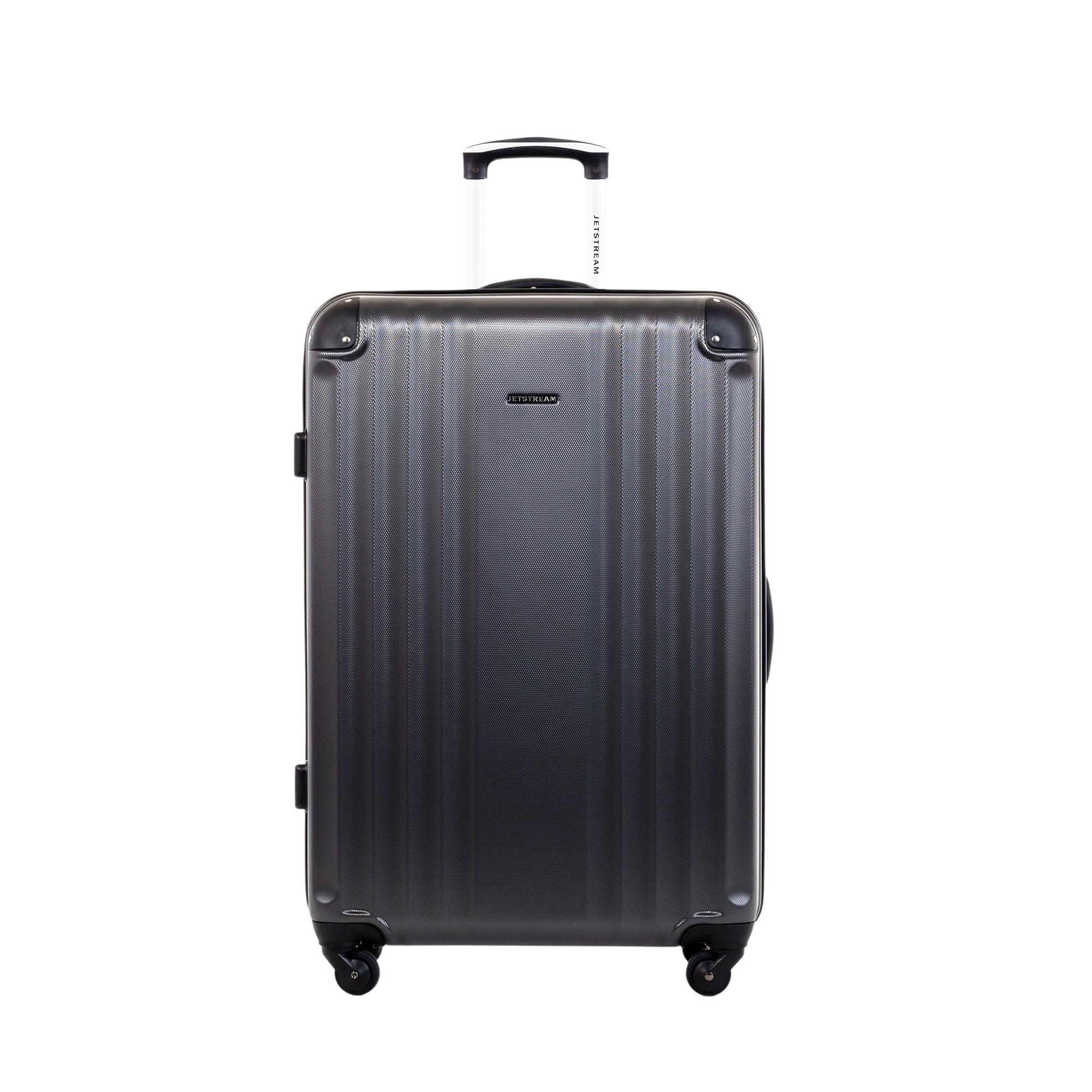 Jetstream 28-inch Hardside Rolling Spinner Checked Luggage, Charcoal ...