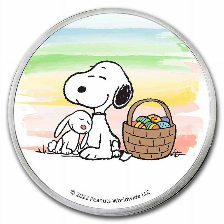 Peanuts Gang® Snoopy & The Easter Bunny 1 oz Colorized Peanuts Gang® Snoopy & The Easter Bunny 1 oz Colorized