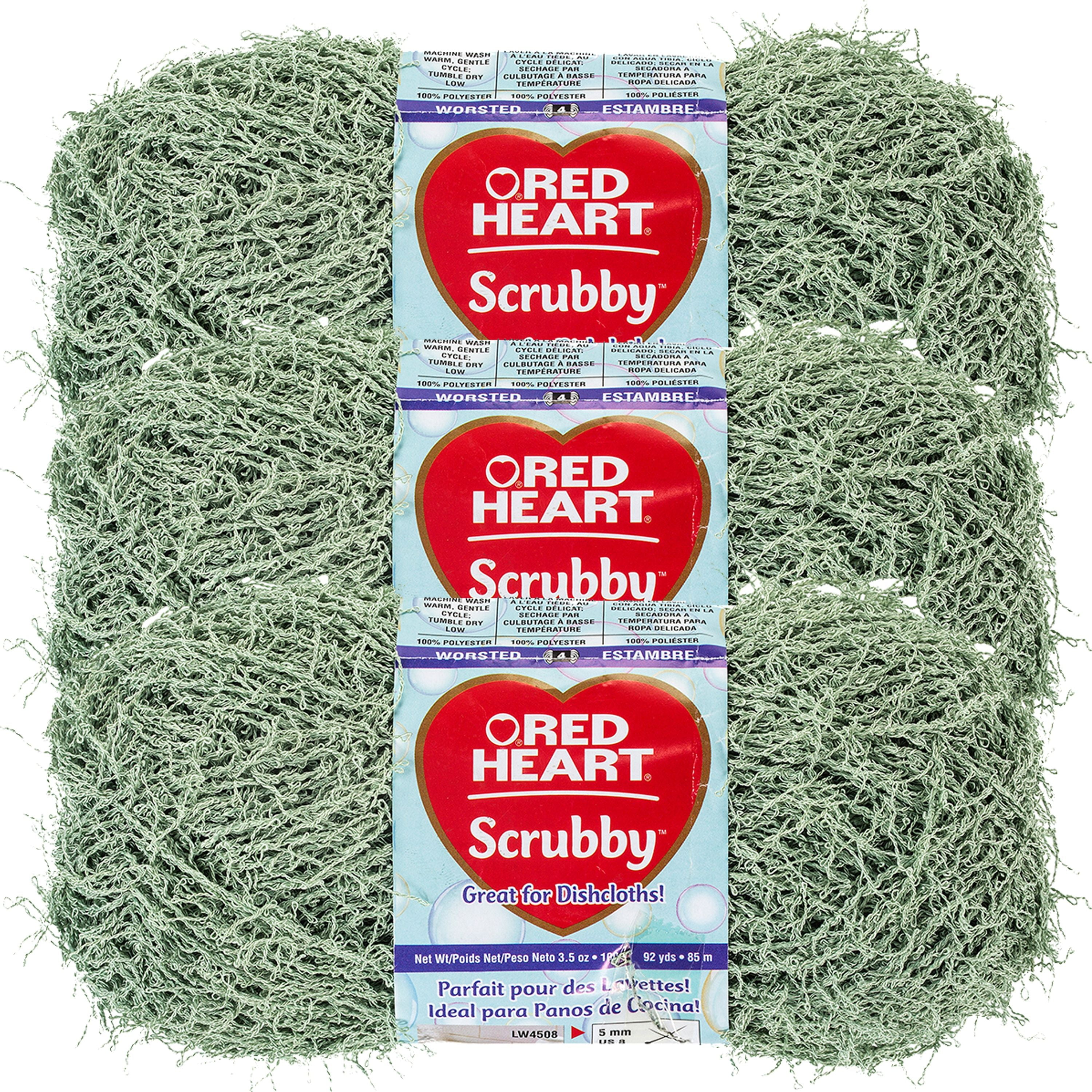 Red Heart Scrubby Yarn-Green Tea, Multipack Of 3 - Walmart.com
