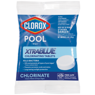 Clorox Xtra Blue 40 Pound 80 Tab Pool and Spa 3 Inch Long Lasting ...