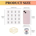 1 Set 8Pcs Plastic Waterproof Self-Adhesive Picture Stickers Round Dot ...