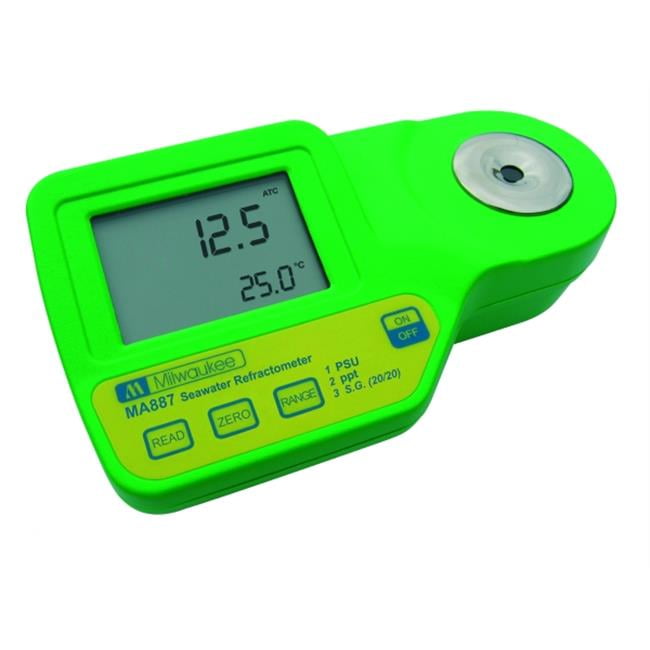 Milwaukee Instruments Sea Water Digital Refractometer Water Tester ...