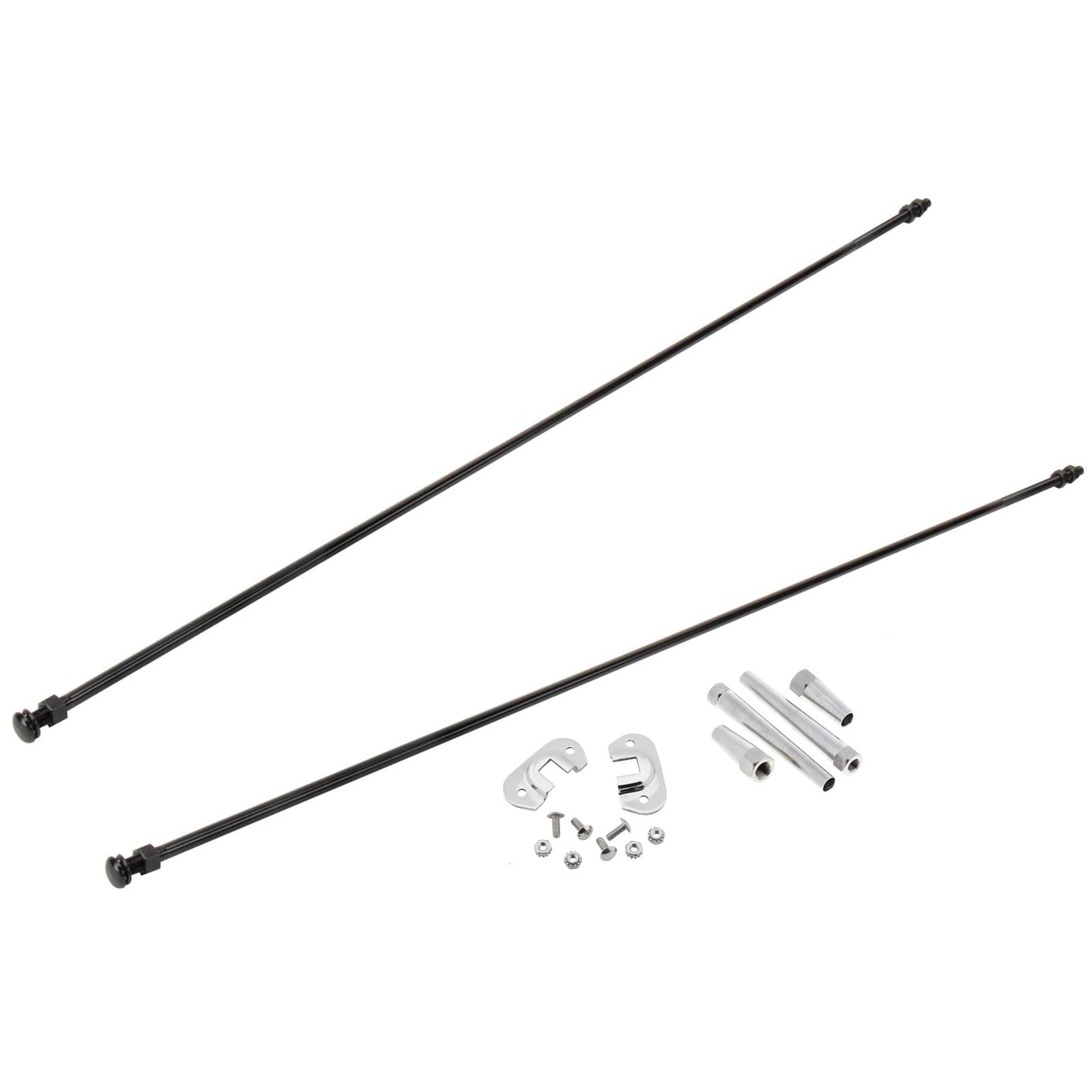 1932-36 Ford Black Radiator Support Rod Kit with Brackets - Walmart.com