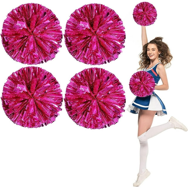 LINLIN Cheer Pom Pom, Cheerleading Pom Poms, Premium Metallic Pom Poms ...