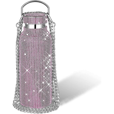Diamond Water Bottle Bling Rhinestone Stainless Steel Thermal Bottle ...