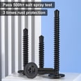 180Pcs #8 Self Tapping Screws Assortment Kit, 410 Stainless Steel Self ...