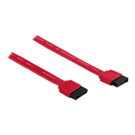 Manhattan 7-Pin Male to Male SATA Data Cable, 20, Red - Connects SATA ...