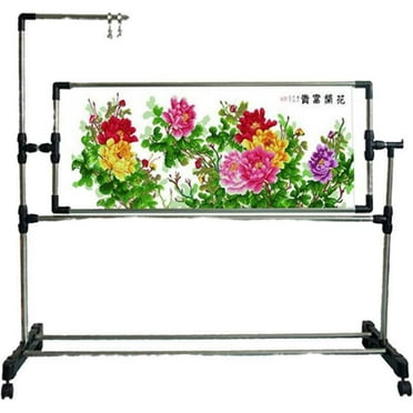 Embroidery Stand, Adjustable Cross Stitch Floor Frames With 12 Hanging ...