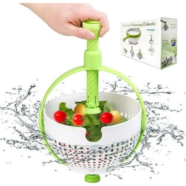 Valore Large Salad Spinner with Serving Bowl and Lid - Effortless ...