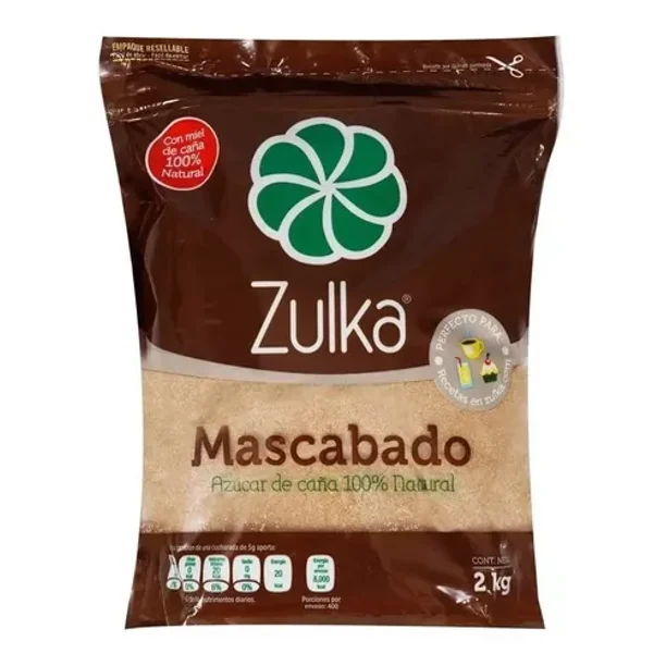 Azucar Mascabado Zulka Miel De Caña 100% Natural 2 Kg | Walmart en línea