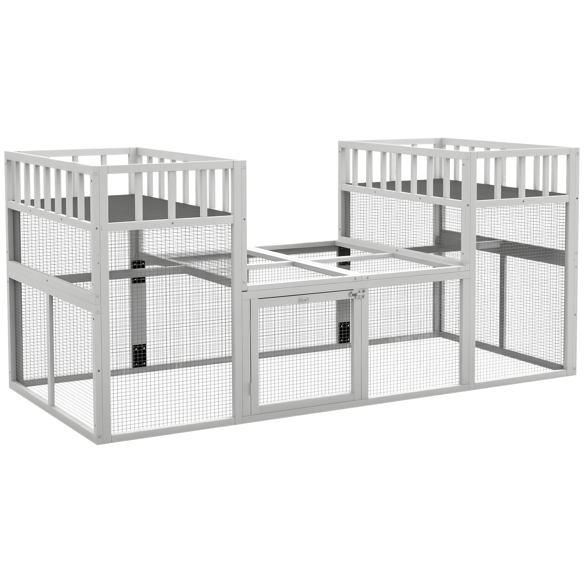 Click here for Pawhut 7.3 X 3.6 Wooden Chicken Coop Combinable De... prices